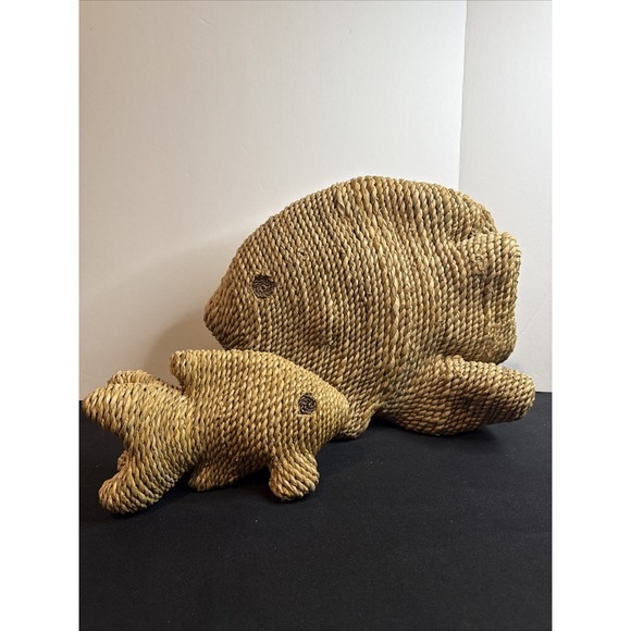 The Unbranded Brand | Fish | Vintage Fish 2 Woven Rattan Ropelook ...